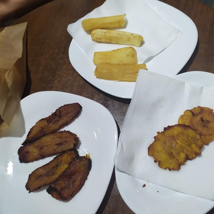 El Arepazo Sevilla, Spain Patacón, Yuca, Y Maduro Review | abillion