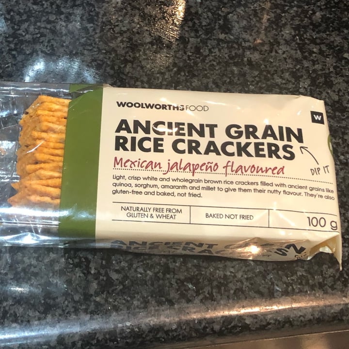 Woolworths Food Ancient grain rice crackers- Mexican jalapeño Review ...