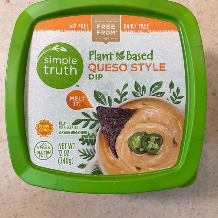 Simple Truth Plant based queso style dip Review | abillion