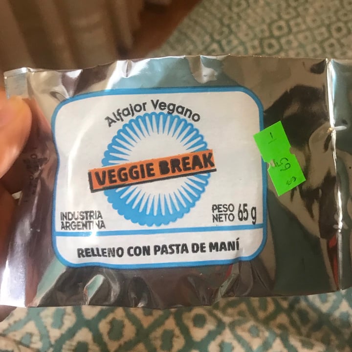 Veggie Break Alfajor Vegano Relleno de Pasta de Mani Review | abillion