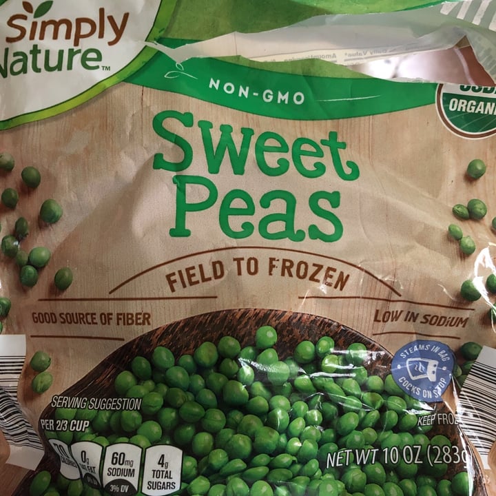 Simply Nature Frozen organic peas Review | abillion