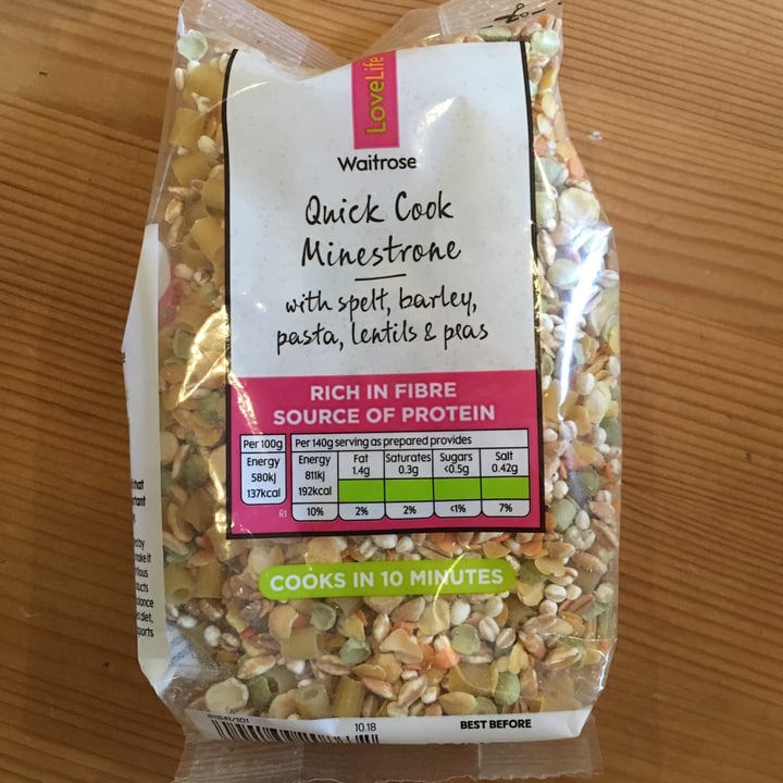 Waitrose Quick Cook Minestrone Review | abillion