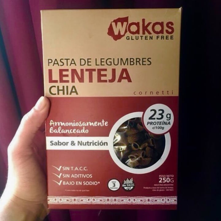 Wakas Pasta de Legumbres Lenteja y Chia Review | abillion