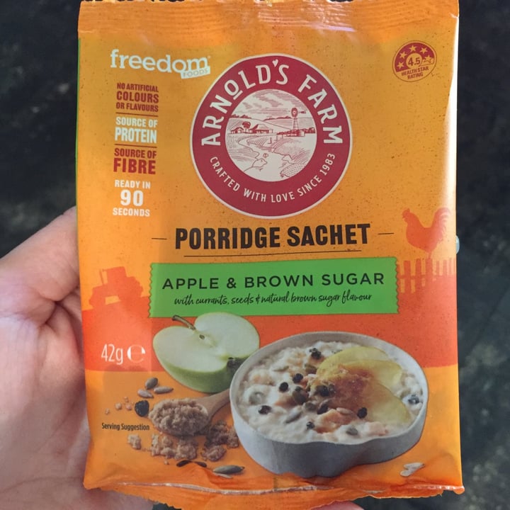 Freedom Foods Apple & Brown Sugar Porridge Sachet Review | abillion