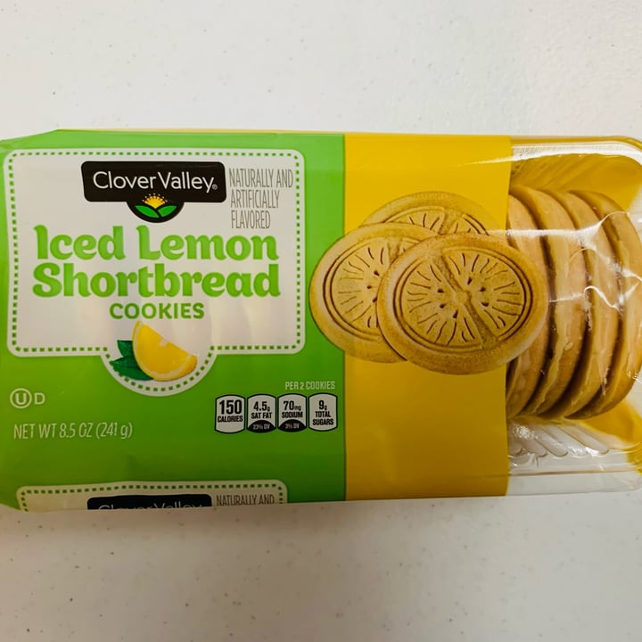 Clover Valley Iced Lemon Shortbread Cookies Review Abillion