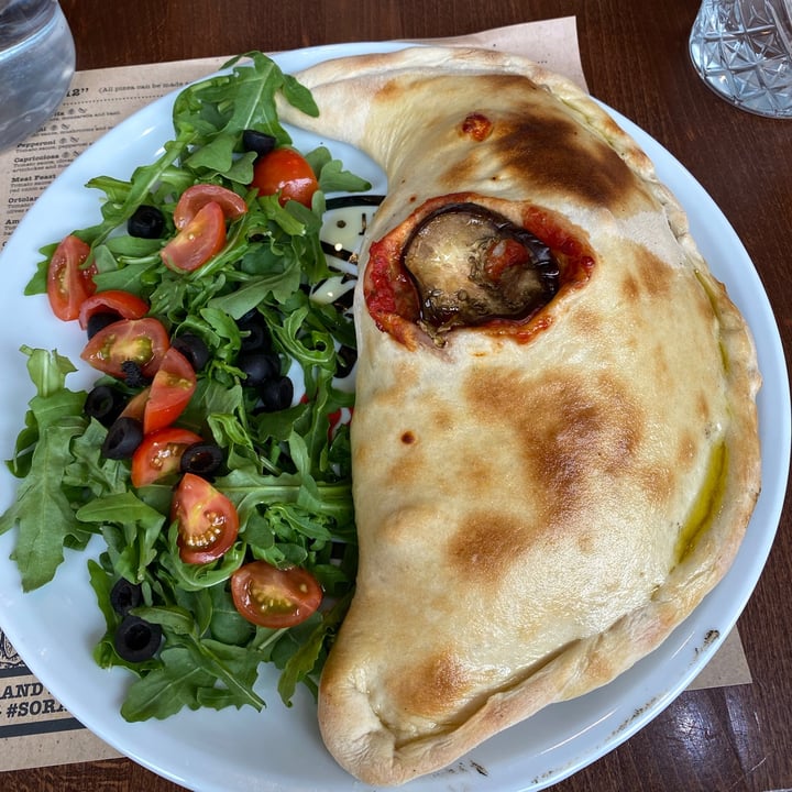 Sora Lella Vegan Roman Restaurant United Kingdom Parmigiana Calzone ...