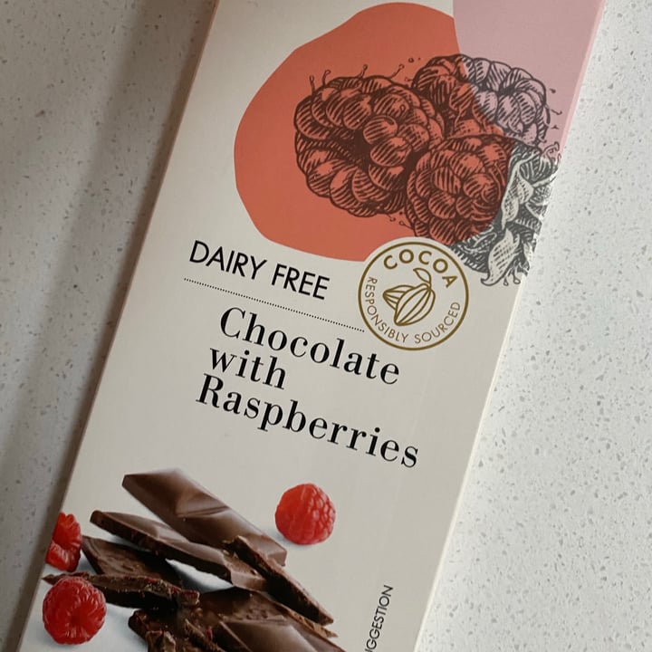 Woolworths Food Dairy free chocolate with Rasberries Review | abillion