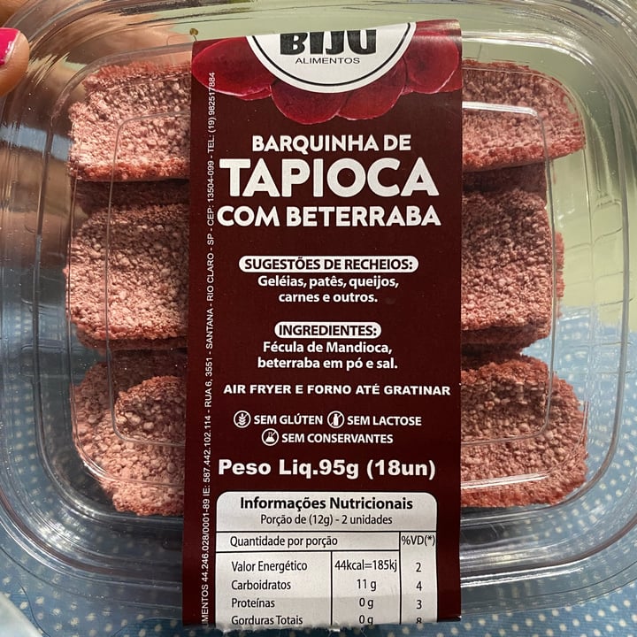 Biju Alimentos Barquinha de tapioca com beterraba Review | abillion
