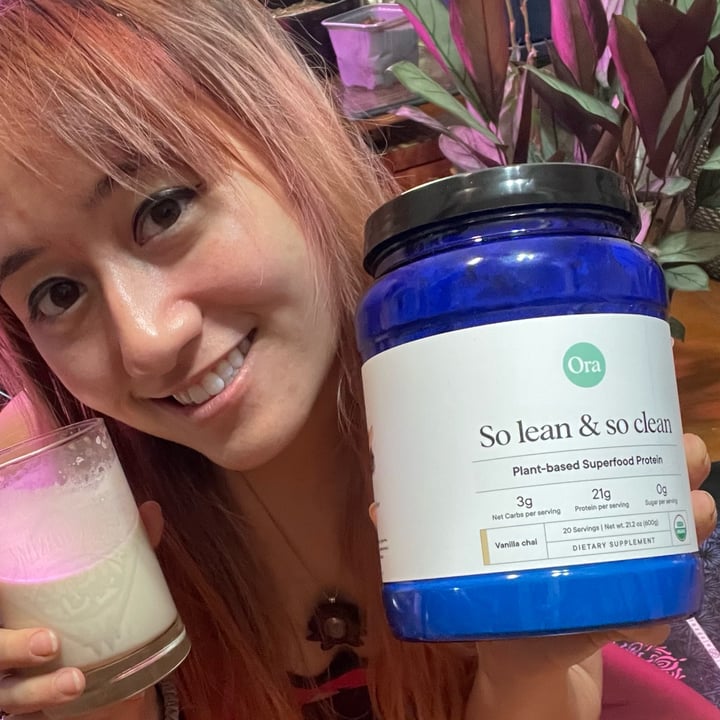 Ora Organic So Lean & So Clean Vanilla Chai Protein Powder Review ...