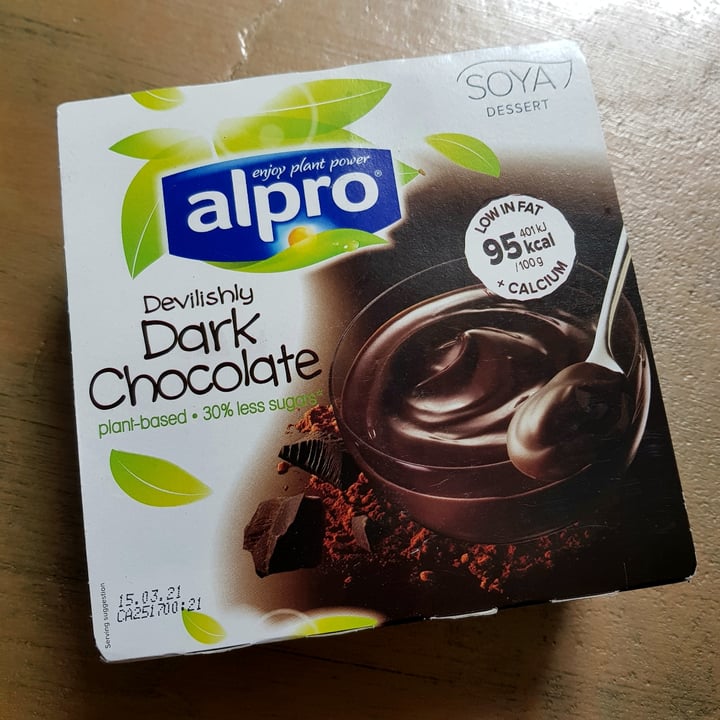 Alpro Devilish Dark Chocolate Dessert Review | abillion
