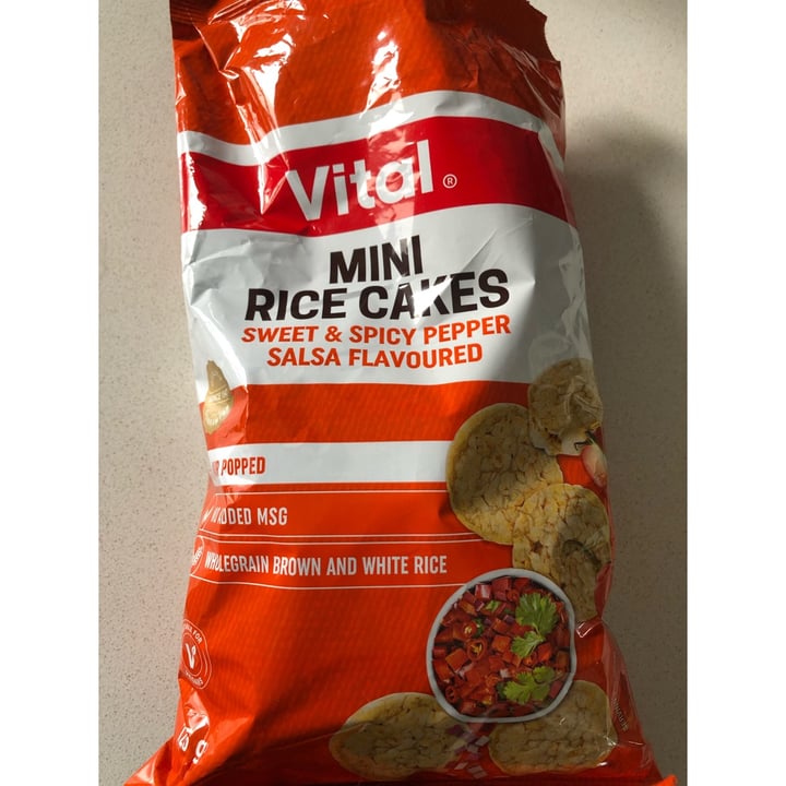 Vital Mini Rice Cakes Sweet & Spicy Pepper Salsa Flavoured Review ...