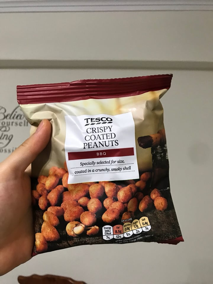 Tesco Bbq crispy coated peanuts Review | abillion