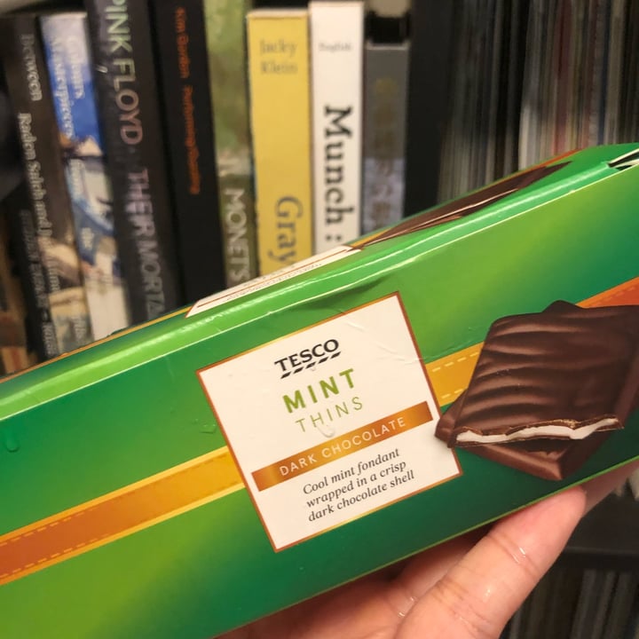 Tesco Dark chocolate mint thins Review | abillion