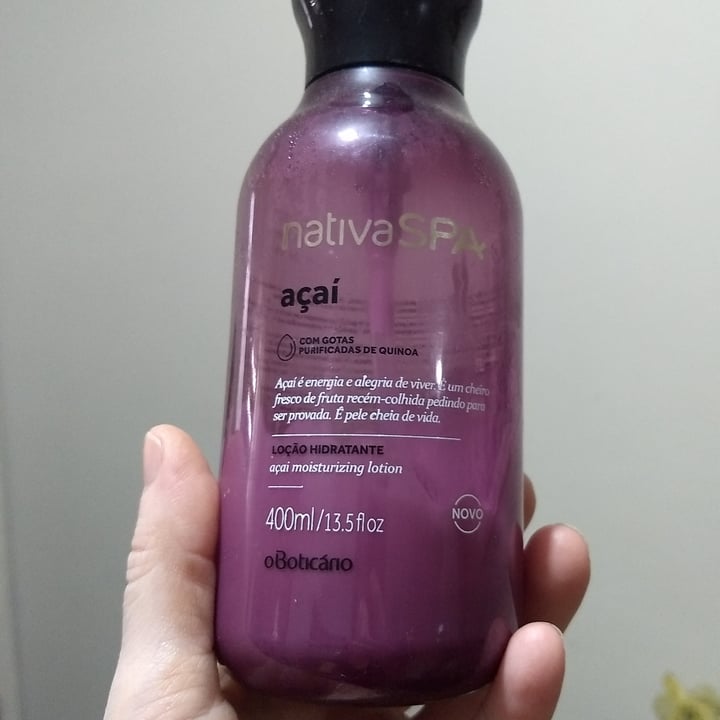 O Boticário loção hidratante açaí Review | abillion