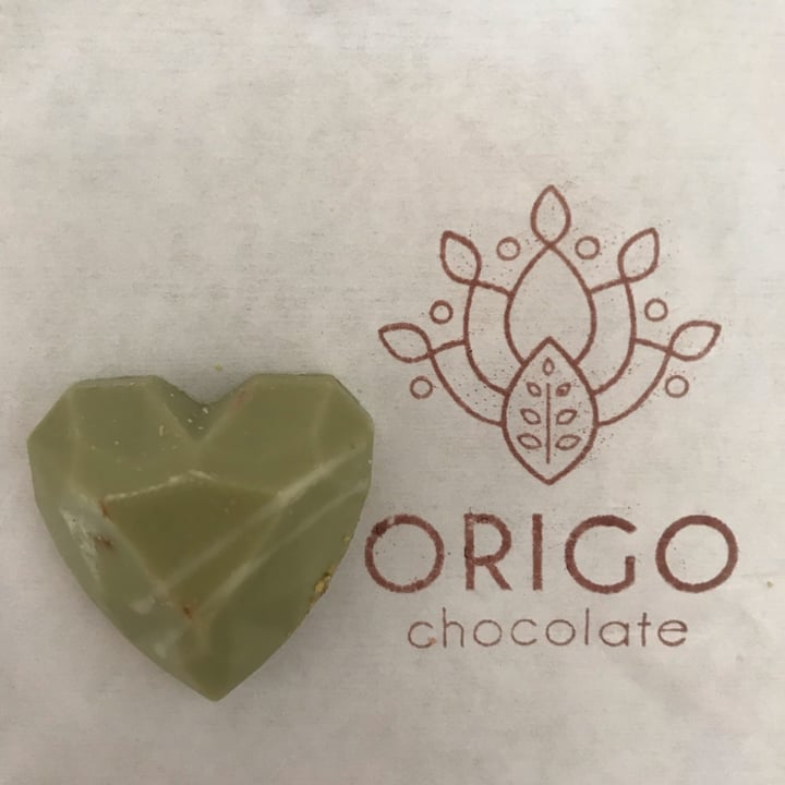 Origo bombon de chocolate de té de matcha con relleno de crema de ...