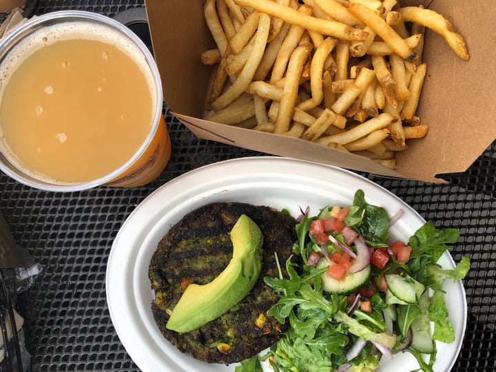 Boat Basin Cafe Manhattan, New York, United States Kale veggie burger ...