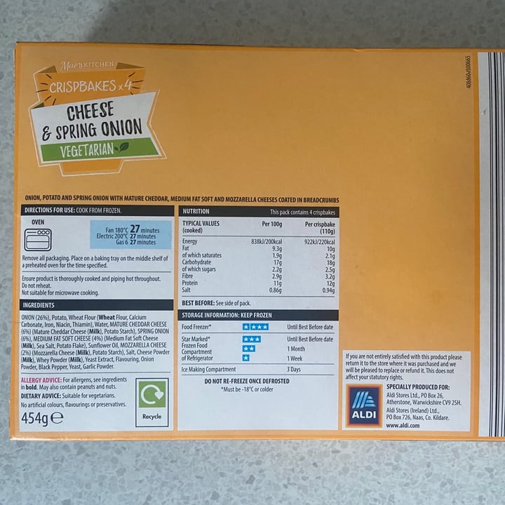 ALDI Crispbakes Cheese & Spring Onion Review | abillion
