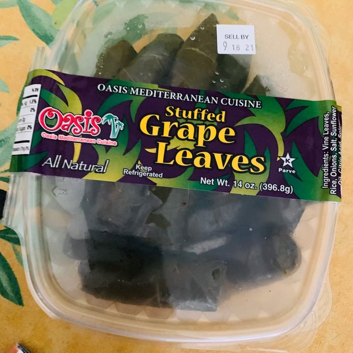 Oasis Mediterranean Cuisine Stuffed Grape Leaves Review | abillion