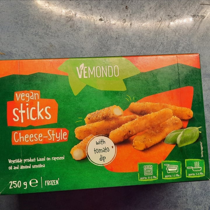 Vemondo Vegan sticks cheese style Review | abillion