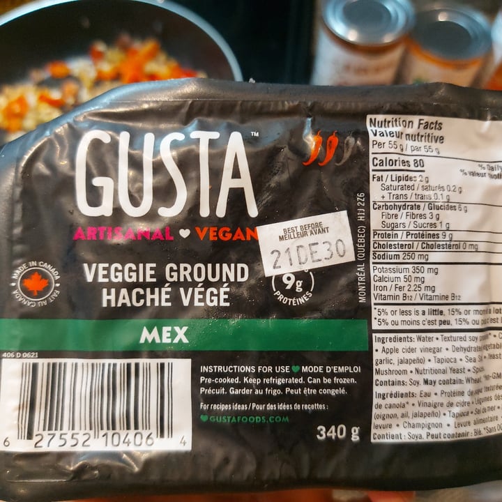 Gusta Veggie Ground Mex Review | abillion