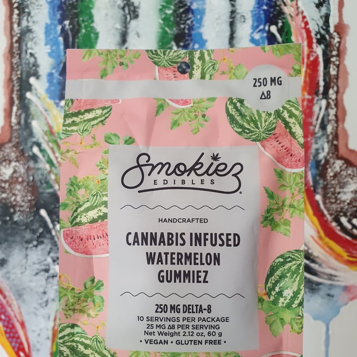 Smokiez Edibles Cannabis-Infused Watermelon Gummies Delta8 Review ...