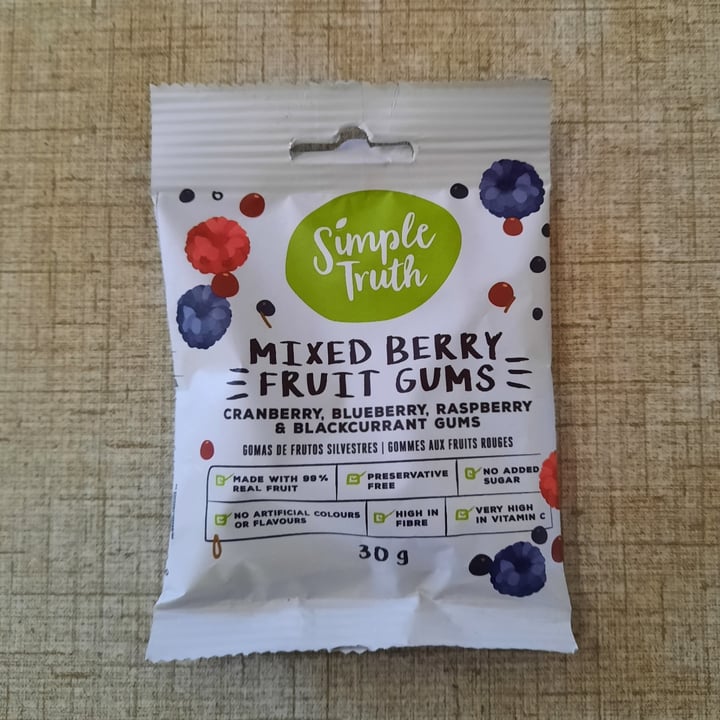Simple Truth Mixed berry fruit gums Review | abillion