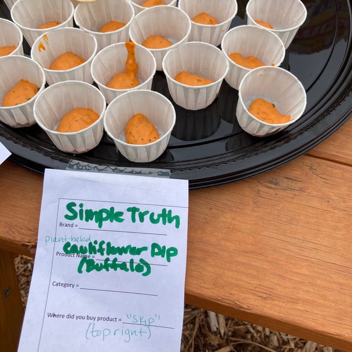 Simple Truth Plant based cauliflower dip buffalo Review | abillion