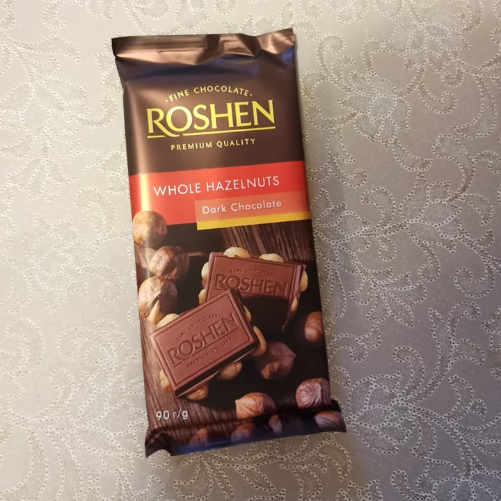 Roshen Dark Chocolate With Whole Hazelnuts Review | abillion