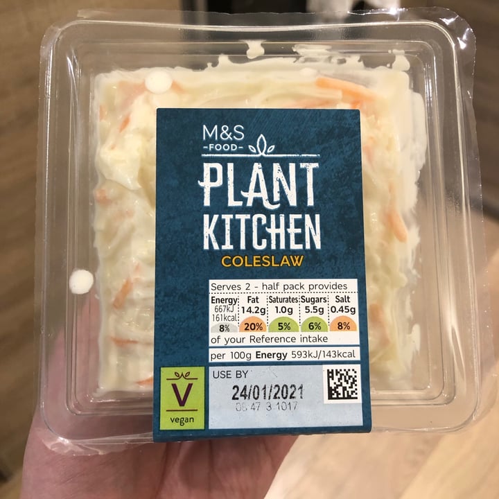 Plant Kitchen (M&S) Plant Kitchen Vegan Coleslaw Review | abillion