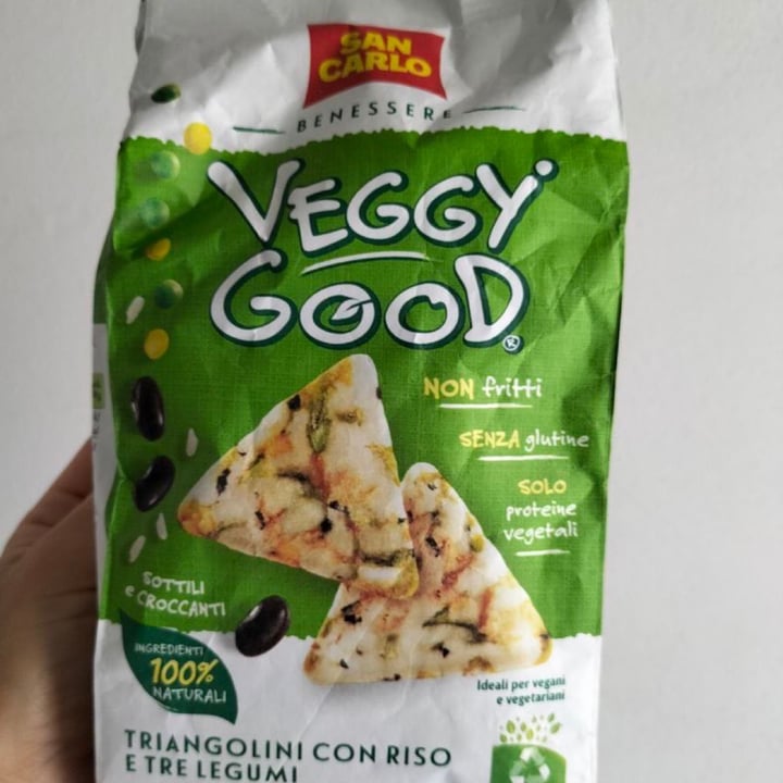 SAN CARLO Benessere Veggy Good Triangolini con riso e tre legumi Review ...