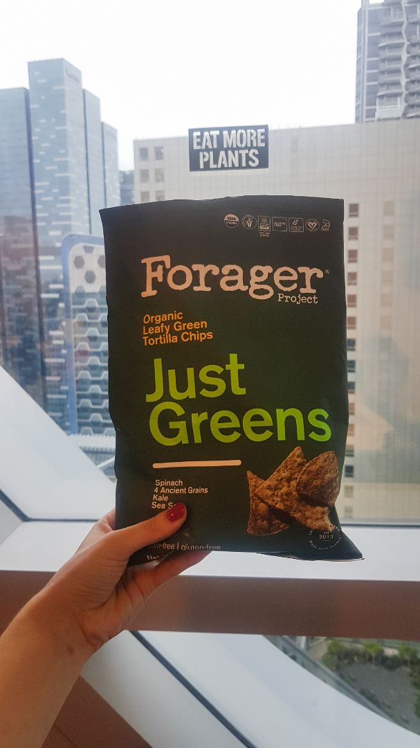 Forager Project Organic Leafy Green Tortilla Chips Just Greens Review ...