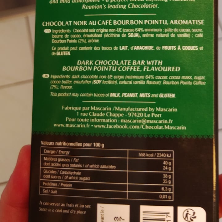 mascarin Chocolat Noir Café Bourbon Pointu Review | abillion