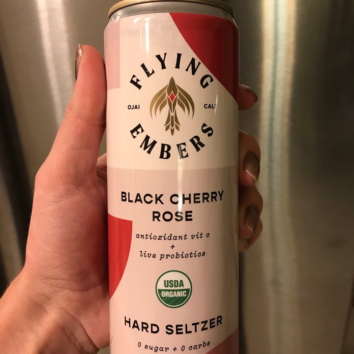 Flying embers Black Cherry Rose Hard Seltzer Review | abillion