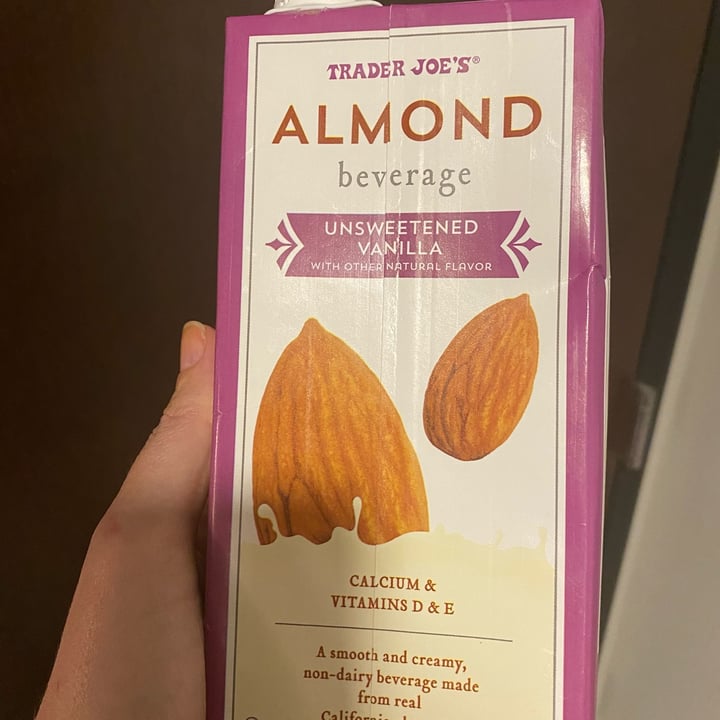 Trader Joe's Almond Beverage Unsweetened Vanilla Review | abillion