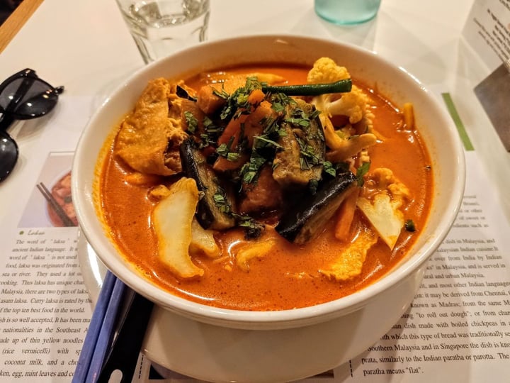 Mr Veggie Saint Kilda, Australia Vegetarian Seafood Curry Laksa Review ...