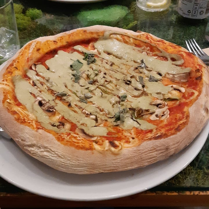 Pizzi & Dixie Madrid, Spain Pizza Pistacho y ajetes Review | abillion