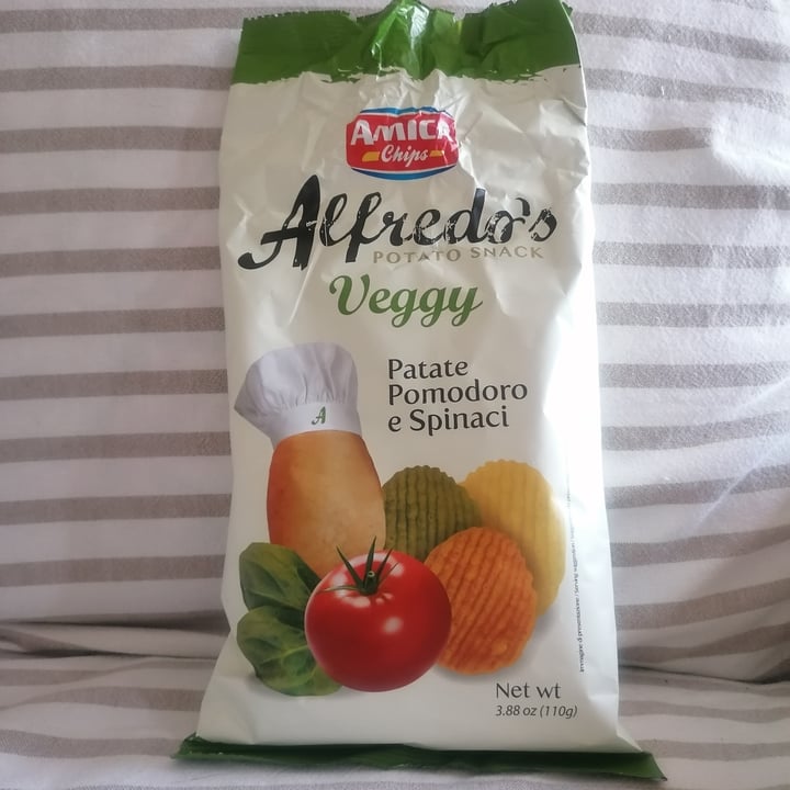 Amica Chips Alfredo's Potato Snack Veggy Review | abillion