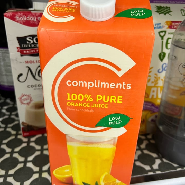 Compliments 100% Pure Orange Juice Review | abillion