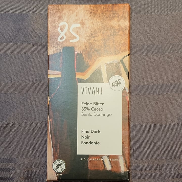 Vivani Feine Bitter 85% Cacao Santo Domingo Review | abillion
