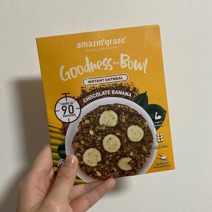 Amazin' graze Chocolate Banana Goodness In A Bowl Review | abillion