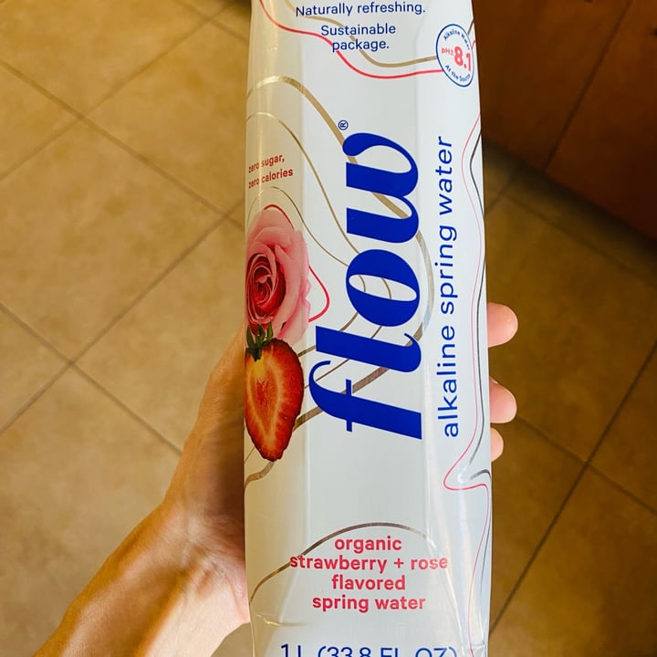 Flow Organic strawberry & rose flavored alkaline spring water Review ...