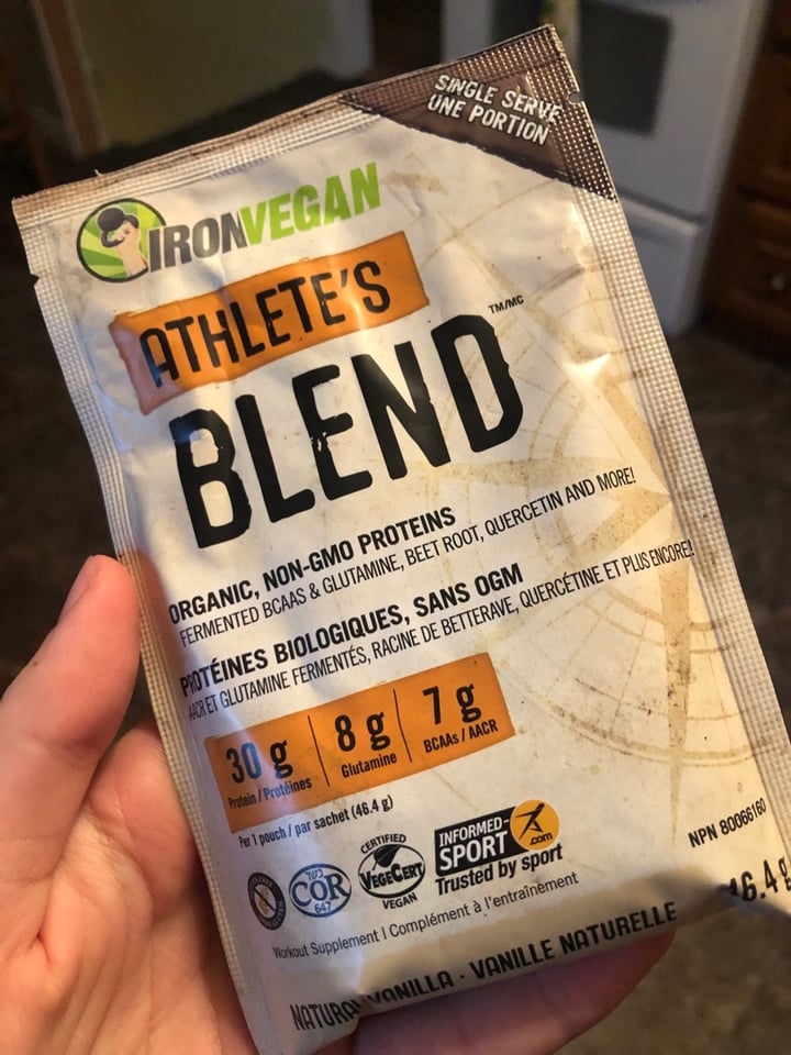 Iron Vegan Organic, Non-GMO, Fermented Protein Blend Review | abillion
