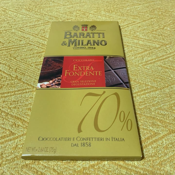 Baratti & Milano Cioccolata Extra Fondente 70% Review | abillion