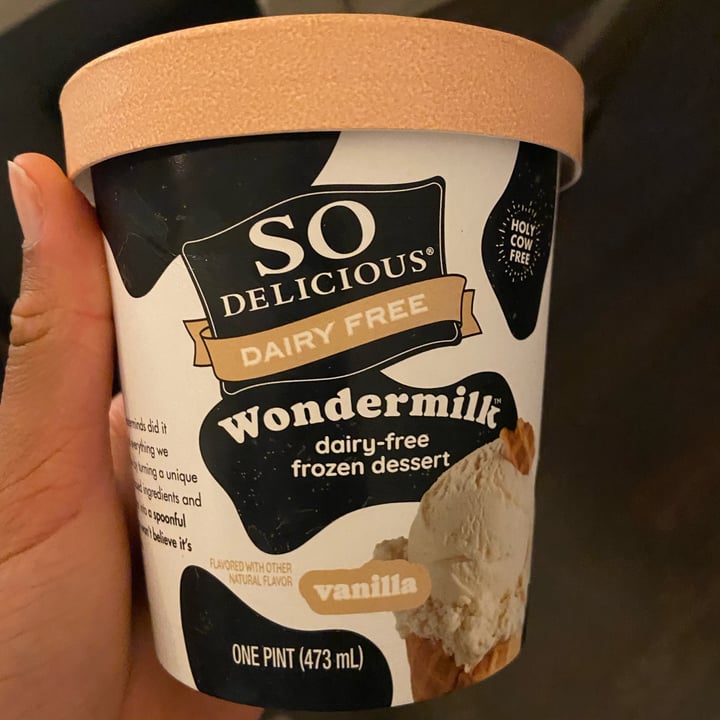 So Delicious Dairy Free Vanilla Wondermilk Frozen Dessert Review | abillion