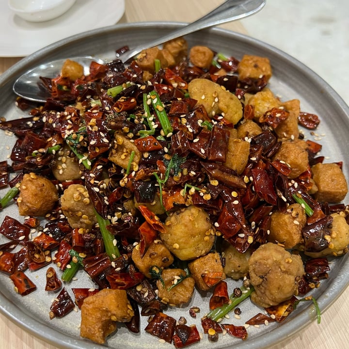 Lotus Vegetarian Restaurant Novena, Singapore La Zi “Chicken” Review ...