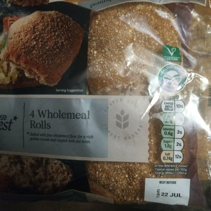 Tesco Finest 4 wholemeal rolls Review | abillion