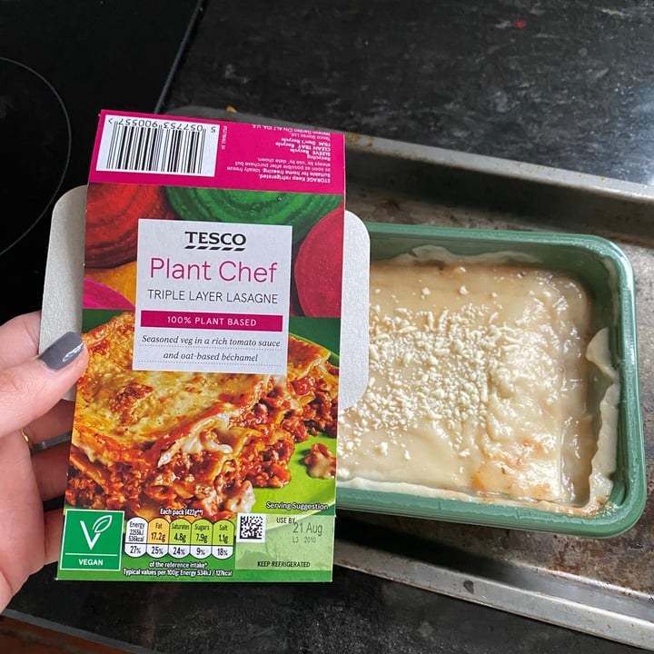 Tesco Plant Chef Triple Layer Lasagne Review | abillion