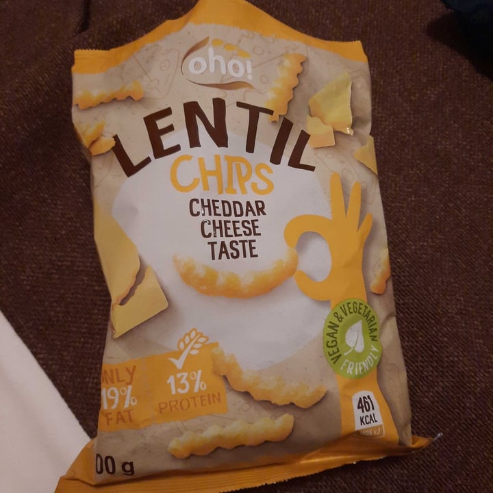 Oho! Cheddar Cheese Taste Lentil Chips Review | abillion