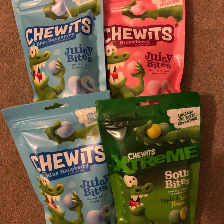 Chewits Blue Raspberry Juicy Bonbon bites Review | abillion