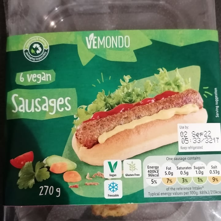 Vemondo 6 vegan sausages Review | abillion
